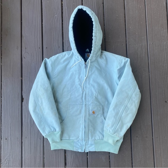 Carhartt | Jackets & Coats | Vintage Y2k Light Blue Carhartt Coat Wj3 ...